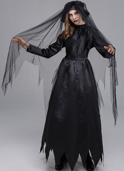 Women Ghost Bride Zombie Bride Ghost Lady Apricot Lady Drag Cosplay Co ...